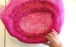 How To Make a Unique Deco Mesh Easter Egg Wreath