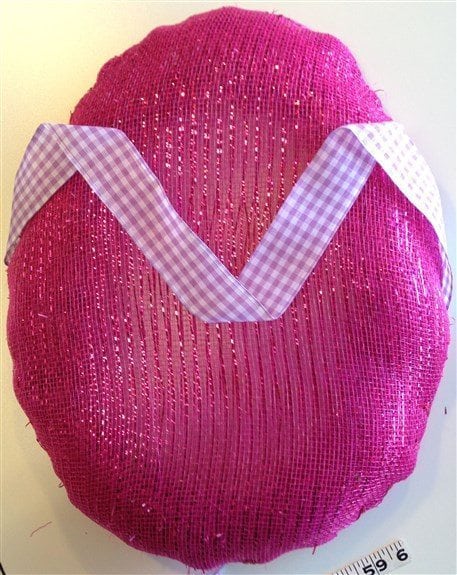 How To Make a Unique Deco Mesh Easter Egg Wreath