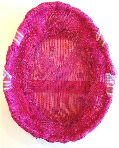 How To Make a Unique Deco Mesh Easter Egg Wreath