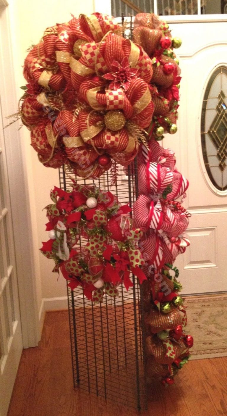 How to Make a Wreath Craft Show Display or Storage Tower