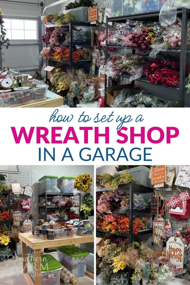 How to Set Up a Wreath Shop in a Garage