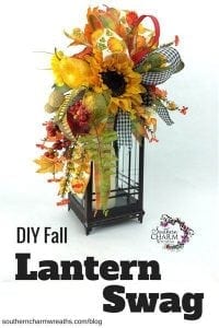 DIY Fall Lantern Swag Tutorial