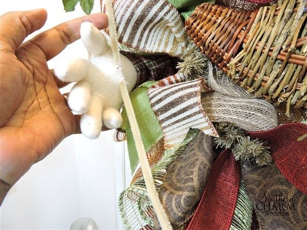 How to Attach Character Embellishments to Wreaths