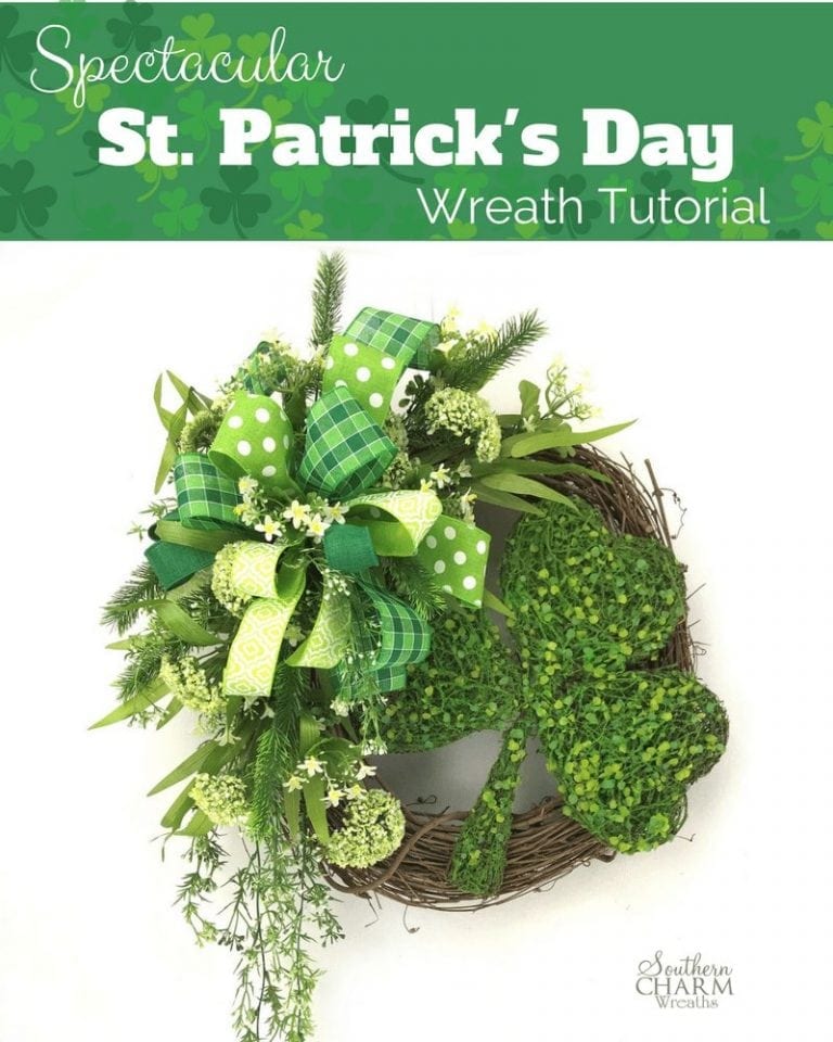 Spectacular St. Patrick's Day Wreath Tutorial | St. Patrick's Day DIY ...