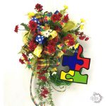 How to Make an Autism Awareness Wreath - Southern Charm Wreaths