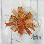 How To Make A Fall Multi Ribbon Bow With Raffia {with Video!}
