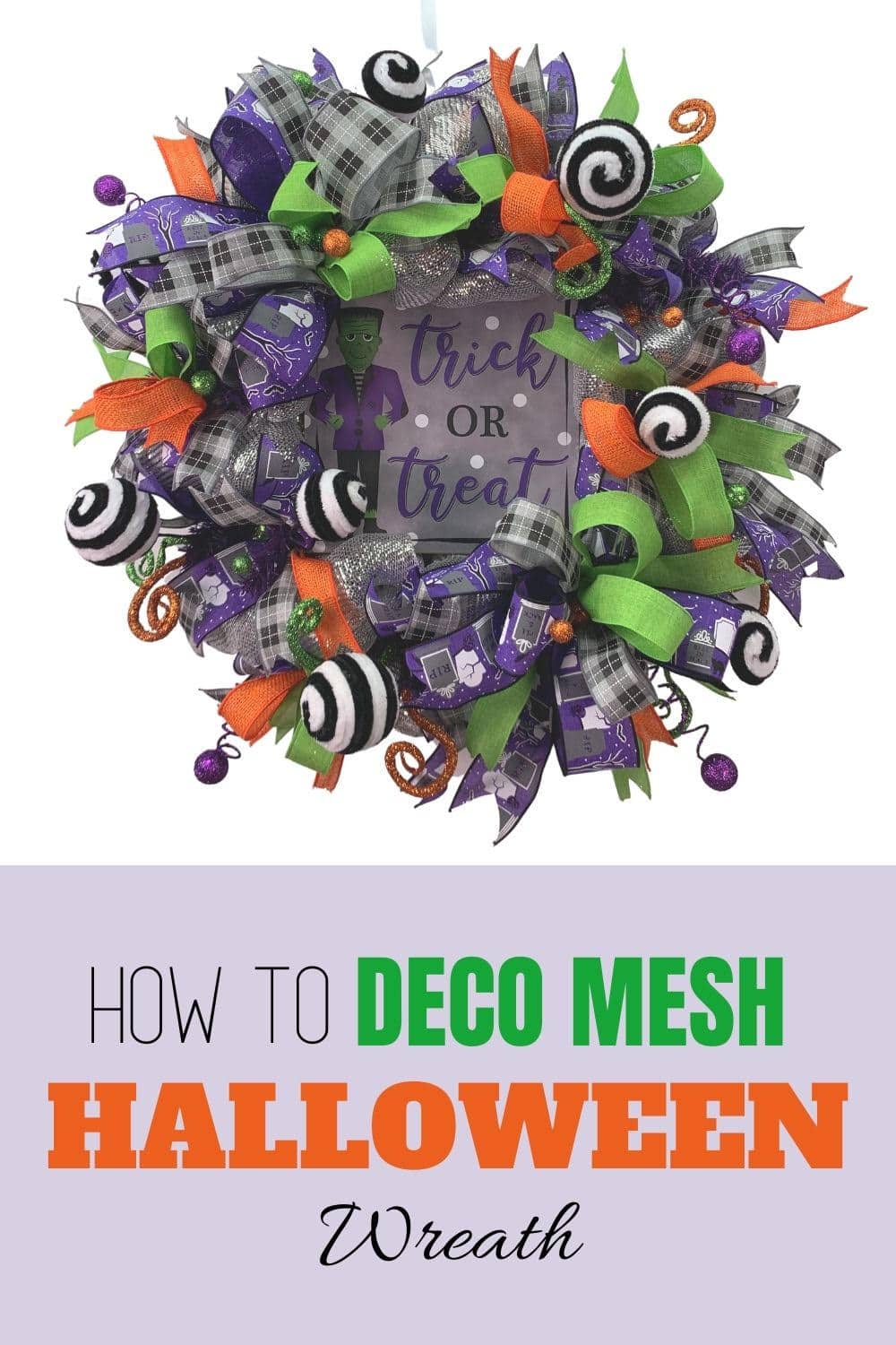 DIY Halloween Deco Mesh Wreath {with Video} - Southern Charm Wreaths