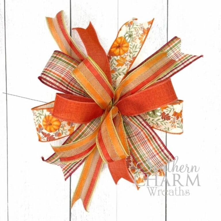 Trendy Multi Ribbon Fall Bow - 2 Ways - Southern Charm Wreaths