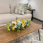 Rustic Silk Sunflower Arrangement - Southern Charm Wreaths