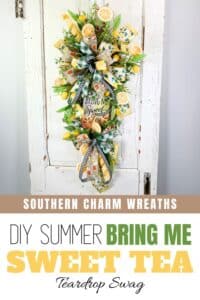 DIY Sweet Tea Swag Wreath - Southern Charm Wreaths
