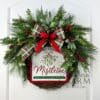 Rustic Christmas Mistletoe Wreath - Southern Charm Wreaths