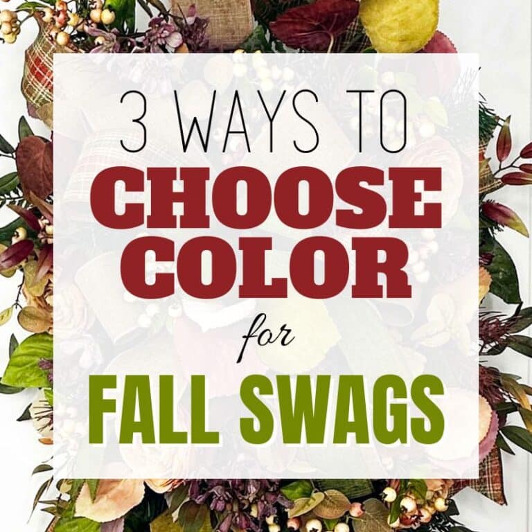 3 Ways to Choose Fall Swag Colors - Southern Charm Wreaths