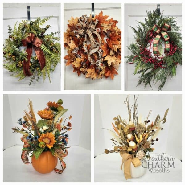 [WOTMC] Quick Fall & Christmas Craft Show Projects - Southern Charm Wreaths