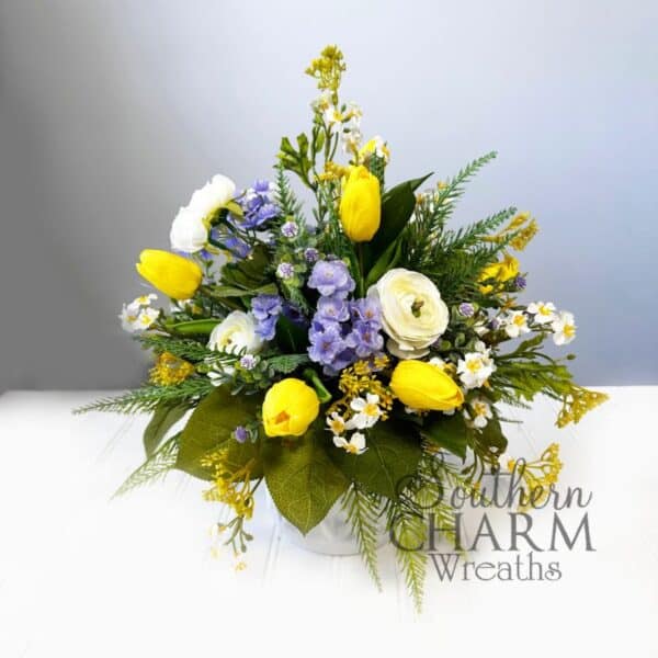 Easy DIY Tulip Arrangement for Spring - Southern Charm Wreaths