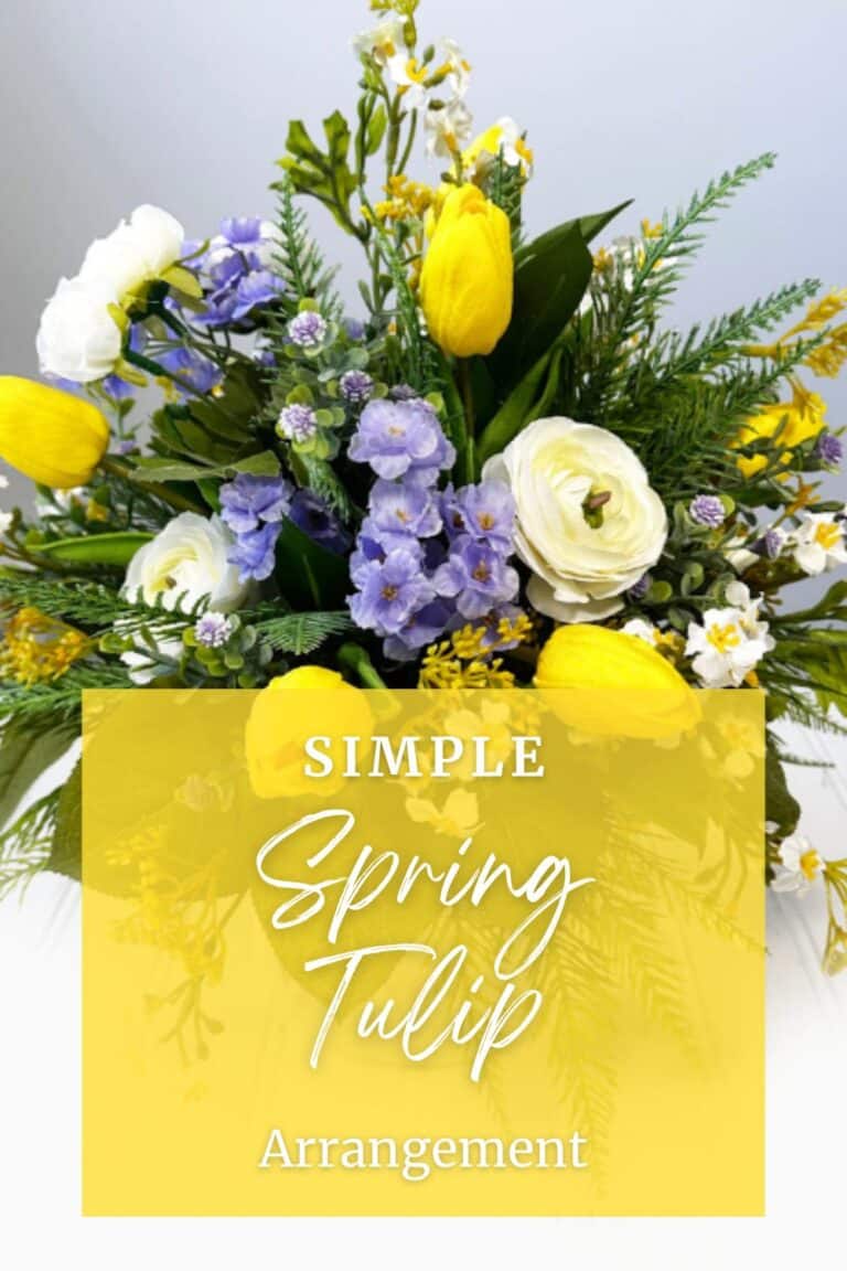Easy DIY Tulip Arrangement for Spring - Southern Charm Wreaths